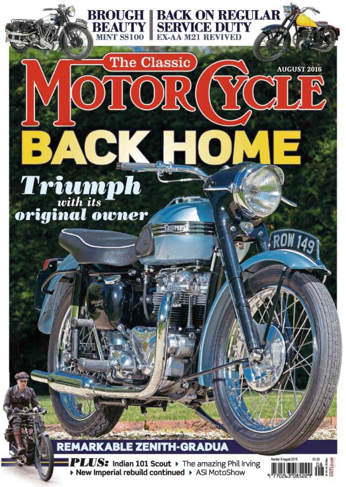 The Classic MotorCycle | August 2016 | Single Issue | Classic Magazines